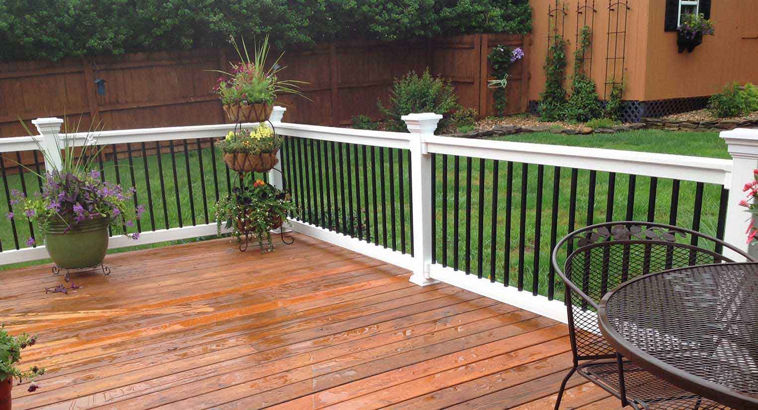 Vinyl Deck Railing Colors Vinyl Railing For Decks And Porches