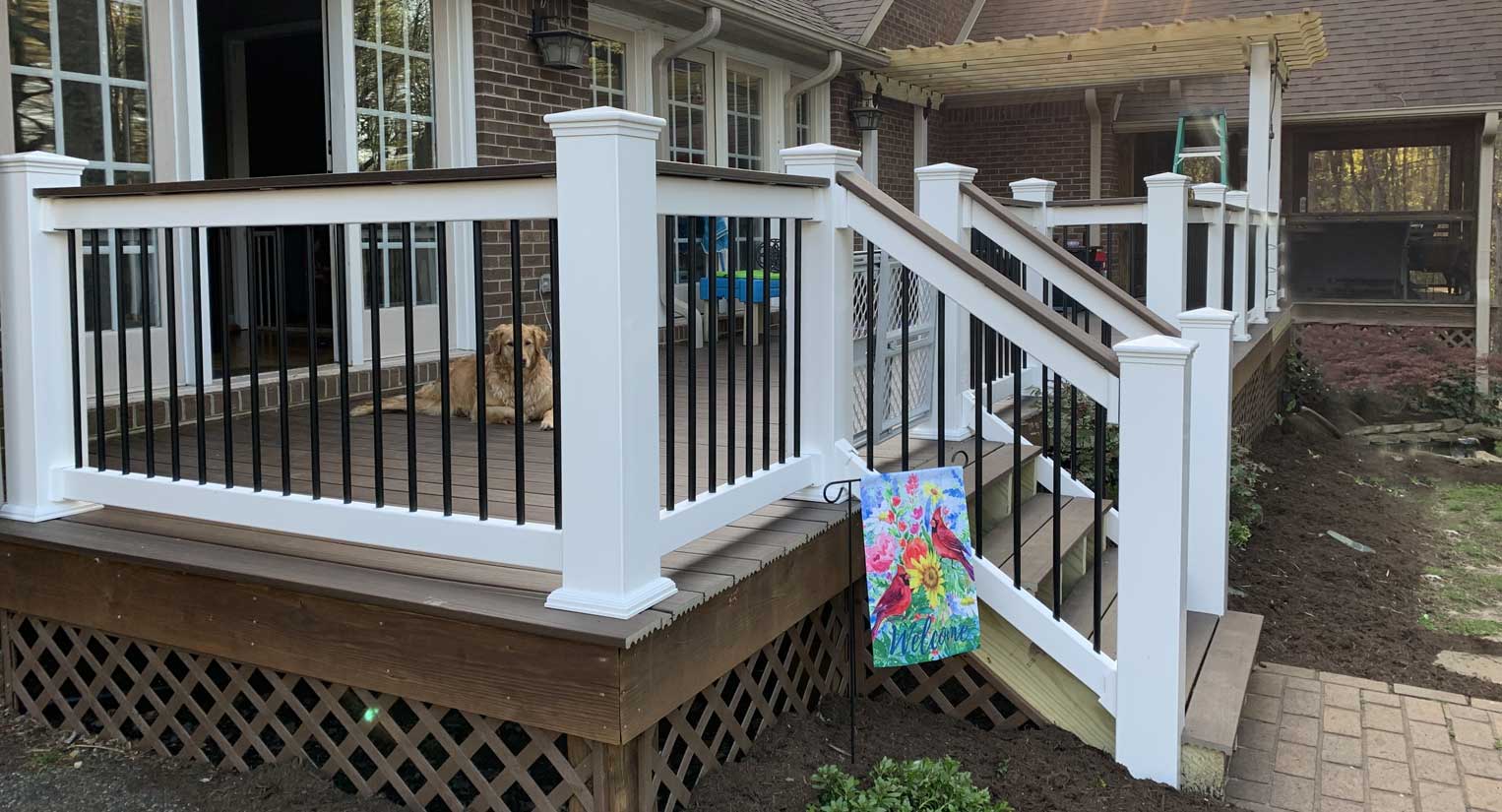 Vinyl Deck Railing Colors Vinyl Railing For Decks And Porches